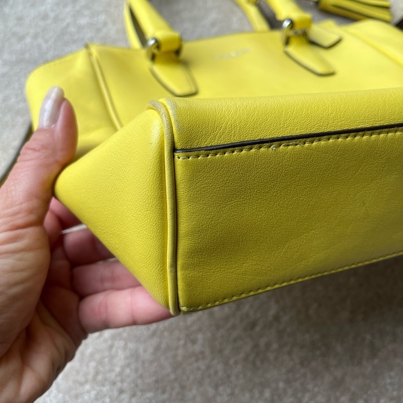 Coach | Bags | Coach Yellow Leather Crossbody Purse Handbag | Poshmark